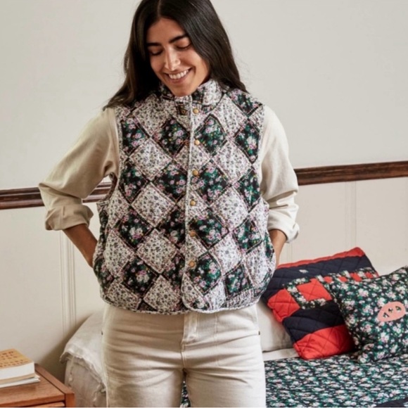Clare V | Jackets & Coats | Clare V Timothe Quilted Floral Vest Ml Nwt ...